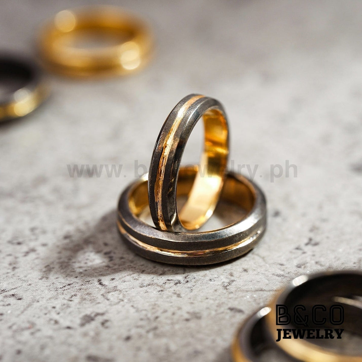 Sparta Code Black Wedding Rings | B&Co Jewelry